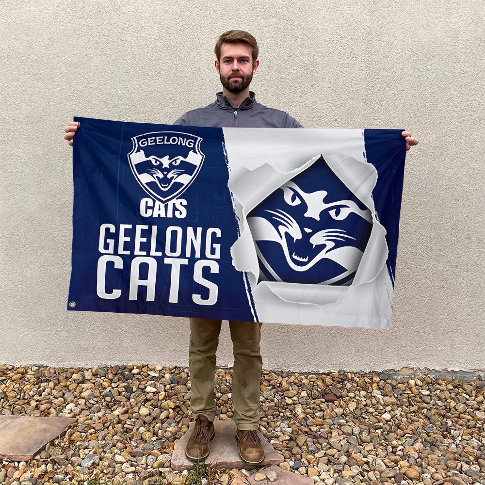 Geelong Football Club House Flag Outdoor Flag FGG1062 – A Chic Ensemble
